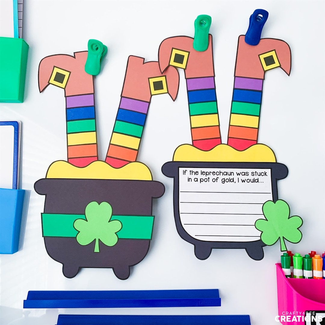 Trapped Leprechaun Craft Patterns How to Catch a Leprechaun Writing ...