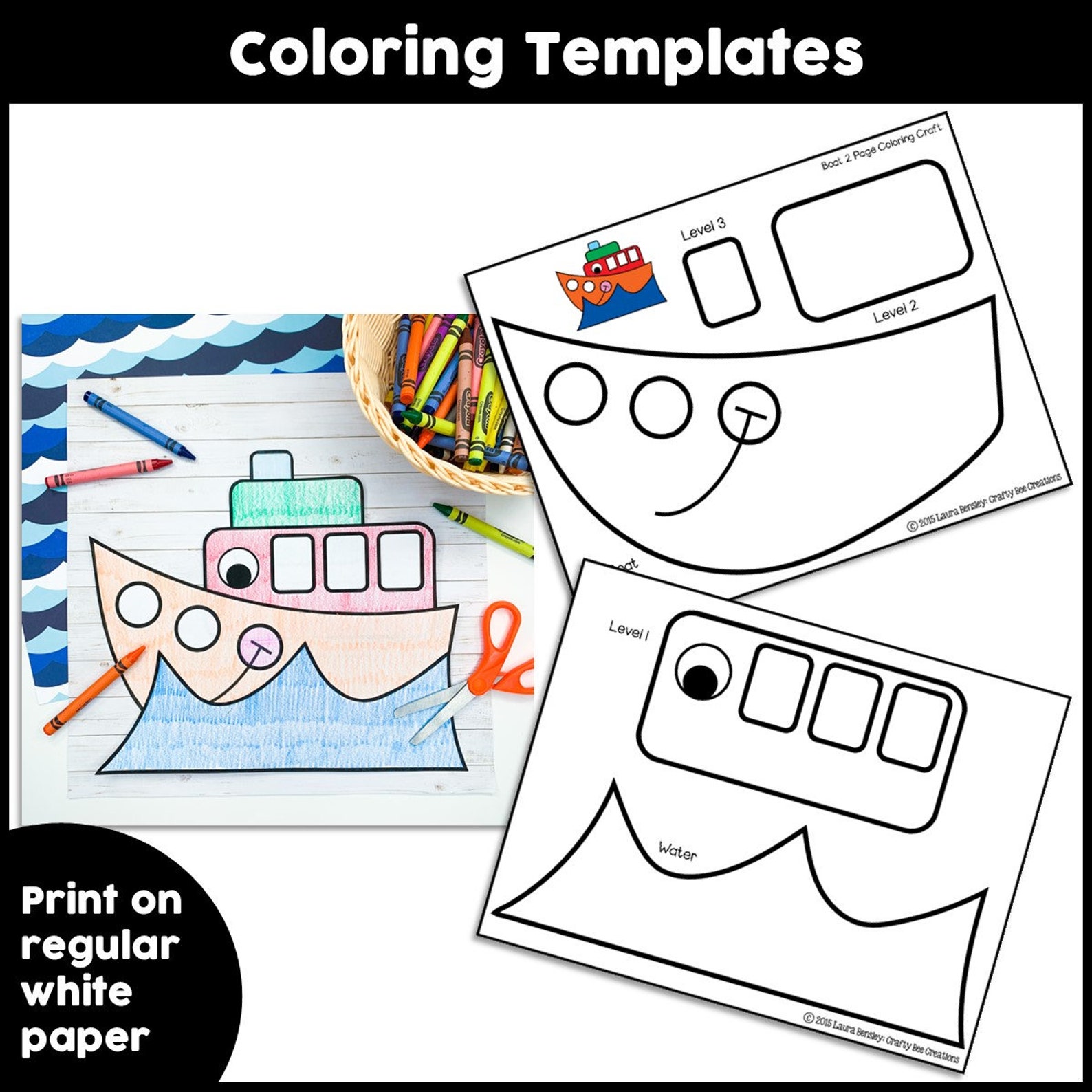 Boat Craft for Kids | Transportation Crafts | Transportation Activities ...