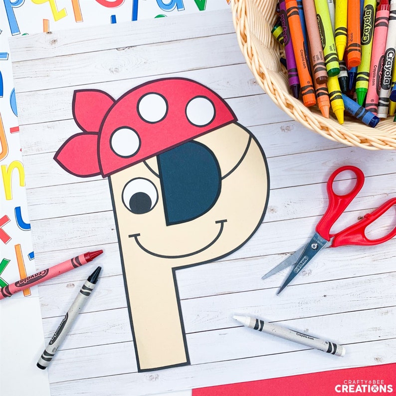 Patrones de manualidades con la letra P / Manualidades piratas ...