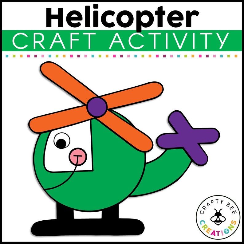 Helicopter Craft for Kids | Transportation Crafts | Transportation ...