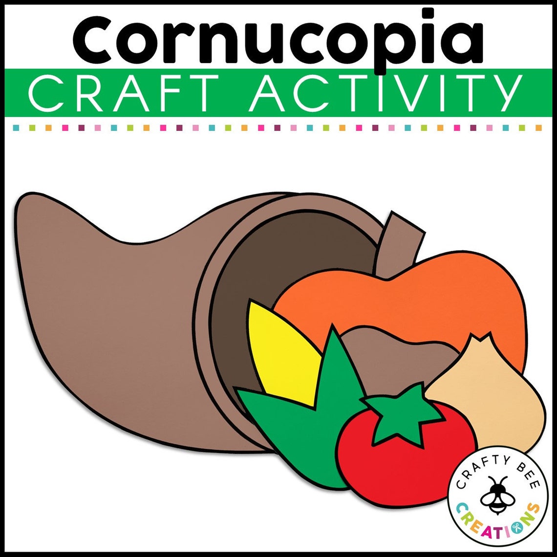 Cornucopia Craft | Thanksgiving Craft | Thanksgiving Feast Craft ...