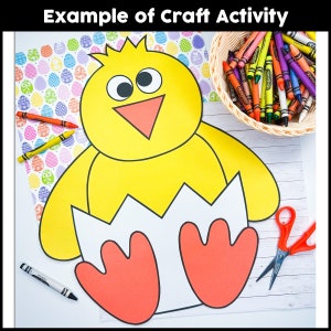 Easter Baby Chick Craft | Spring Door Decor | Life Cycle of a Chicken ...