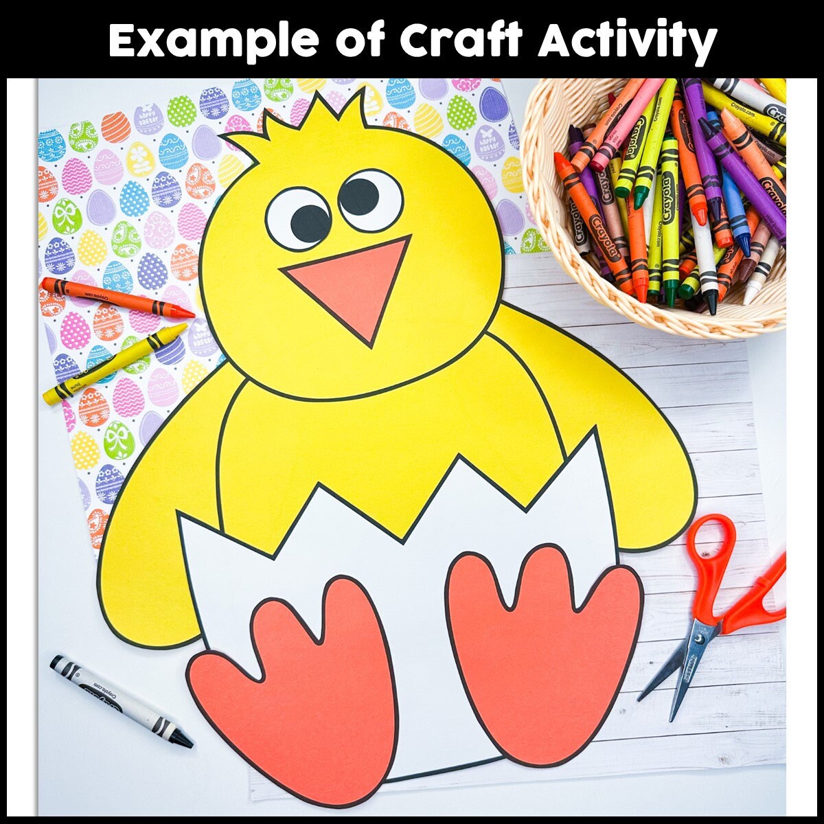 Easter Baby Chick Craft | Spring Door Decor | Life Cycle of a Chicken ...