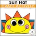 Sun Hat Craft for Kids | Summer Craft Activity | Spring Activities ...