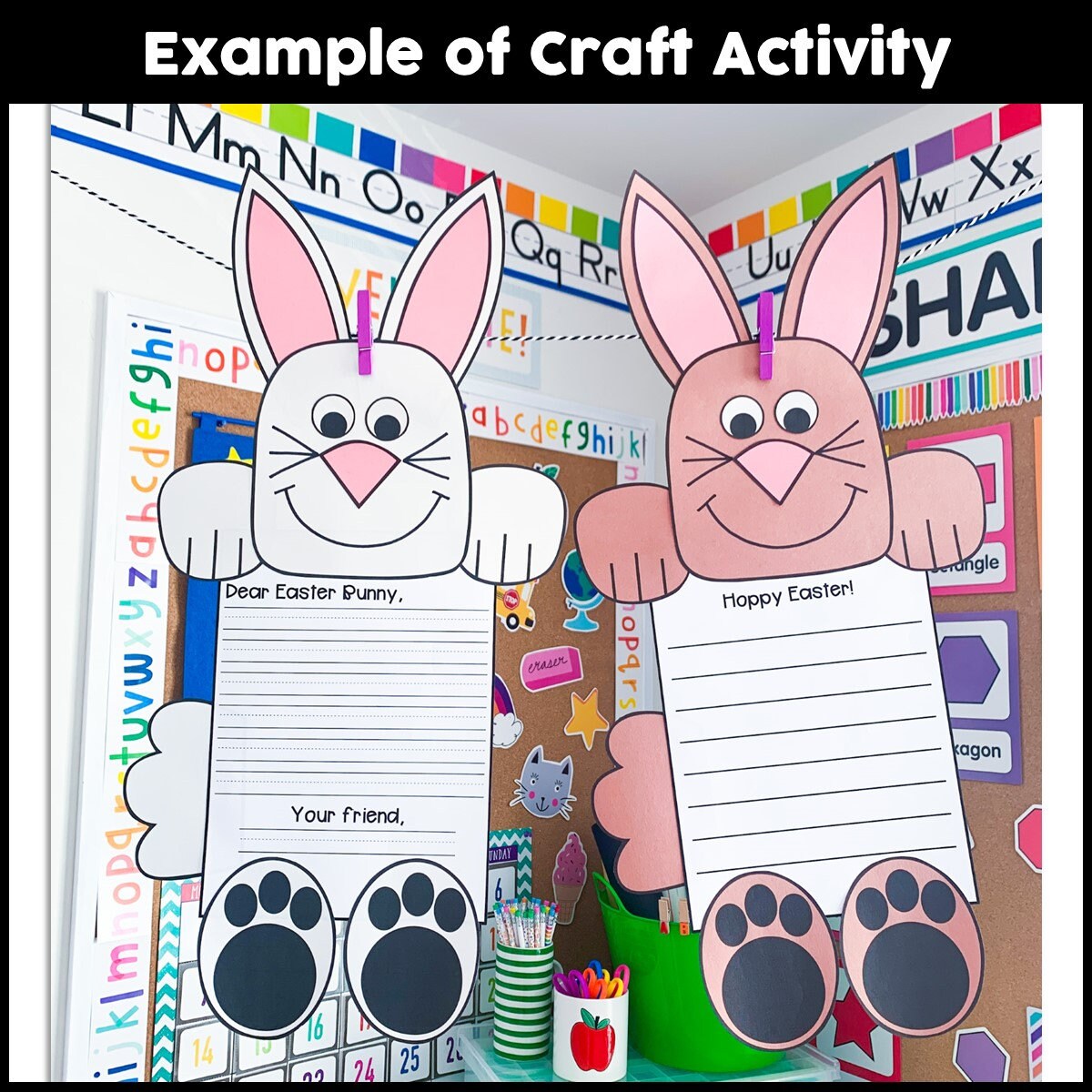 Easter Craft for Kids Easter Bunny Craft Patterns Spring Activities ...