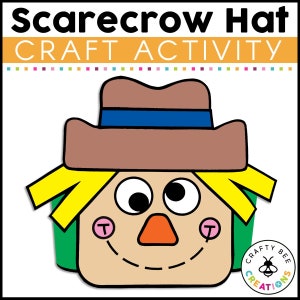 Scarecrow Craft Hat | Preschool Crown | Kindergarten Headband | Fall ...