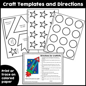 Rocket Name Craft Back to School Activities Bulletin Board Space Theme ...