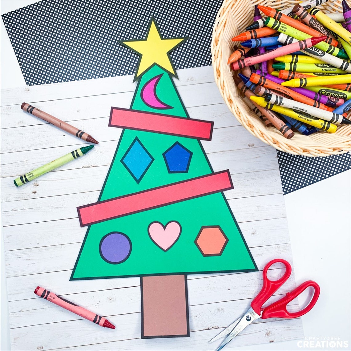 Christmas Tree Craft | Shape Christmas Tree Craft | Christmas Math ...