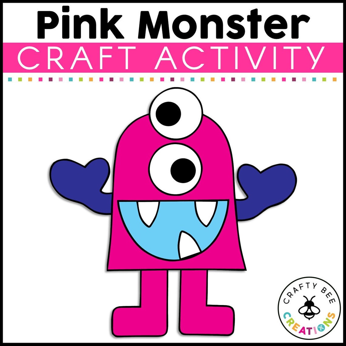 Monster Craft for Kids | Halloween Craft for Kids | Monster Template ...
