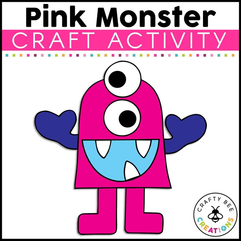 Monster Craft for Kids | Halloween Craft for Kids | Monster Template ...