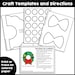 Christmas Wreath Name Craft | Christmas Wreath Template | Christmas ...