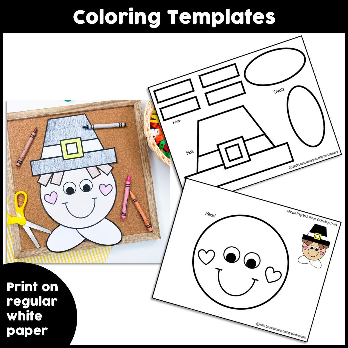 Plantilla De Manualidad De Peregrino