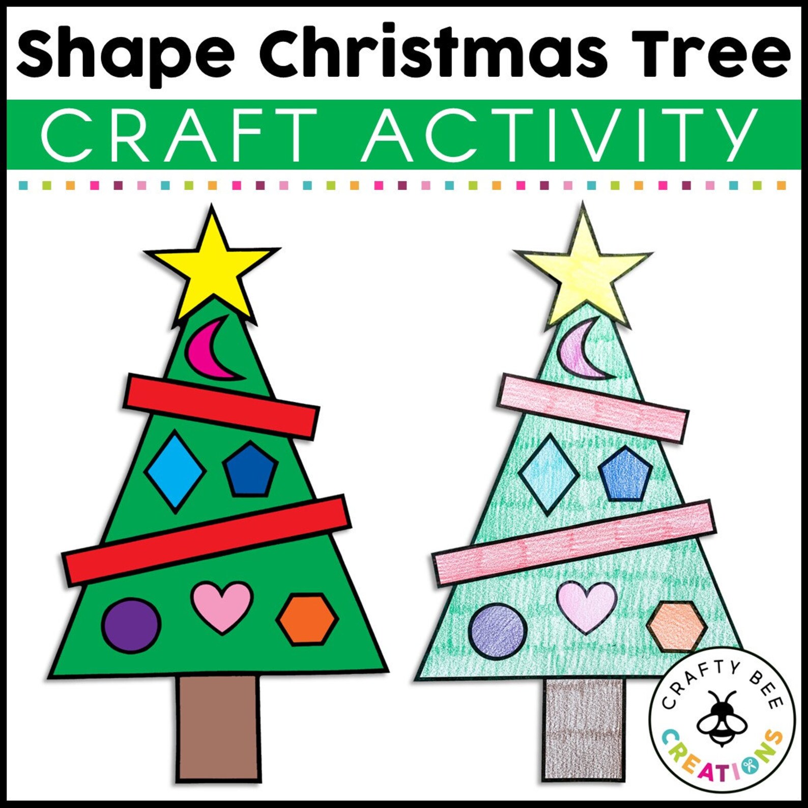 Christmas Tree Craft | Shape Christmas Tree Craft | Christmas Math ...