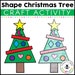 Christmas Tree Craft | Shape Christmas Tree Craft | Christmas Math ...