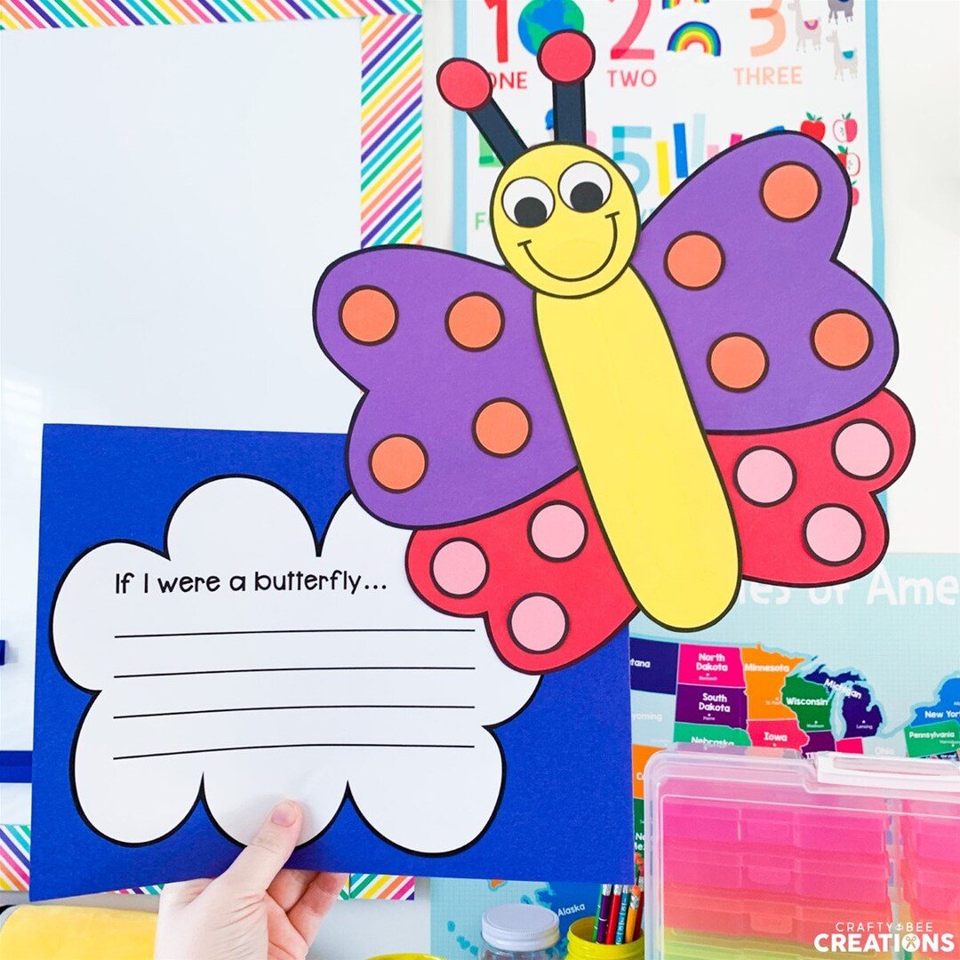 Butterfly Craft Patterns | Spring Bulletin Board | Spring Activities ...