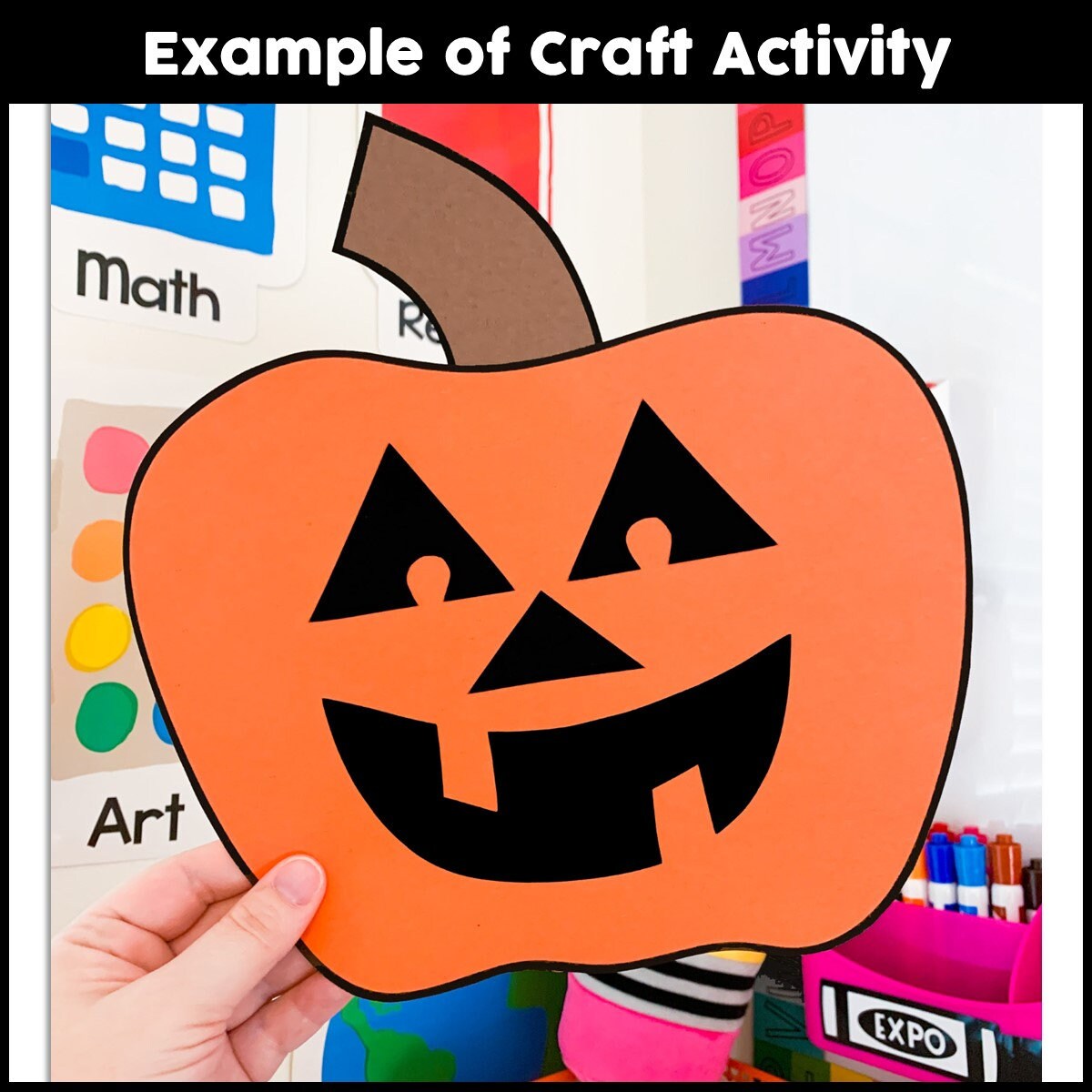Pumpkin Craft | Jack-o-lantern | Fall Craft Activity | Halloween ...
