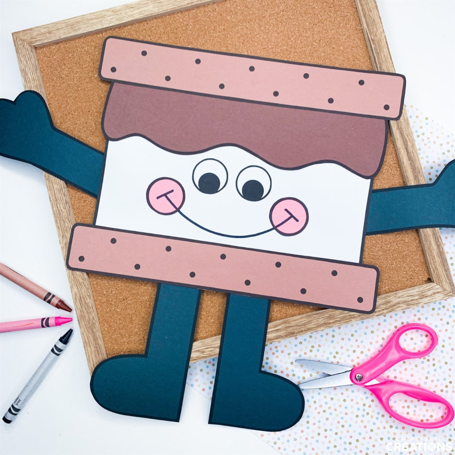 Camping Craft for Kids | Smores Craft | Smores Template | Smore Pattern ...