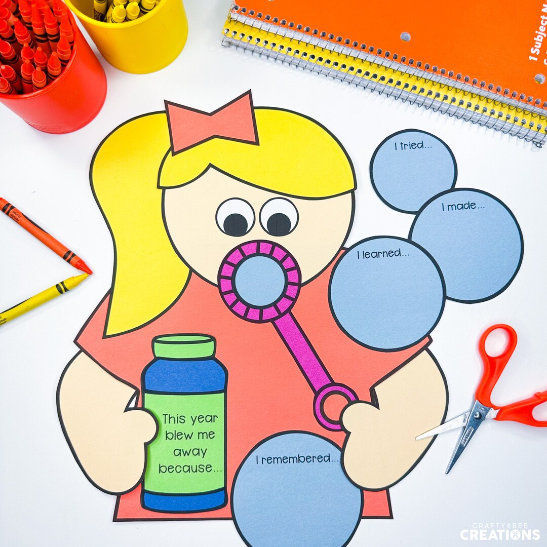 End of the Year Craft | Bulletin Board Craftivity | Writing Activities ...