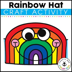 Rainbow Hat Craft | Spring | St Patrick's Day Activity | Kindergarten ...