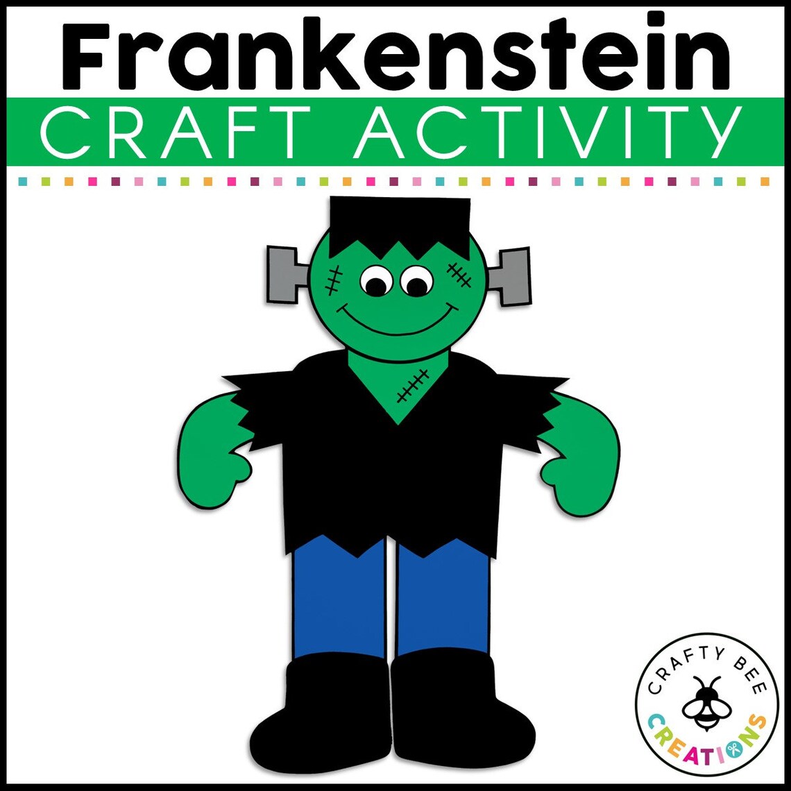 Frankenstein Craft | Halloween Bulletin Board Idea | October Activities ...