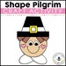 Pilgrim Craft Shape Craft Thanksgiving Activities - Etsy