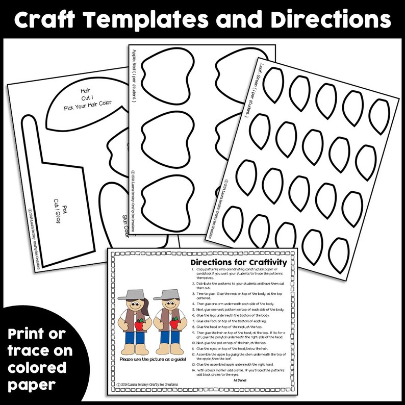 Johnny Appleseed Craft | Apple Craft | Fall Activity | September ...