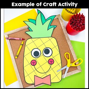 End of the Year Pineapple Craft Bulletin Board Craftivity Writing ...