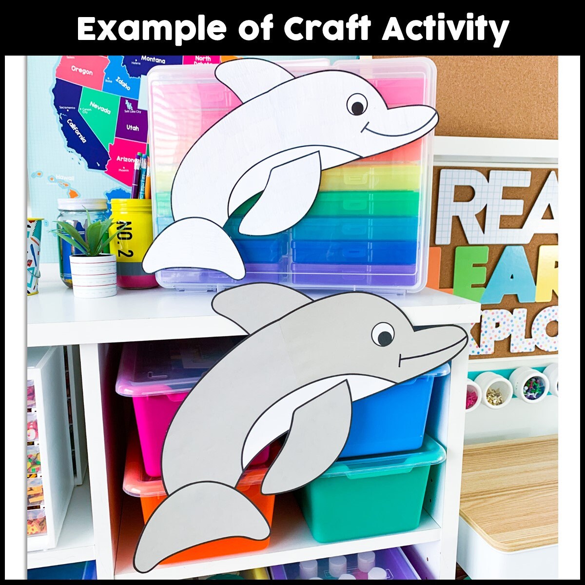 Dolphin Craft Patterns | Ocean Animals Activity | Sea Life | Ocean ...