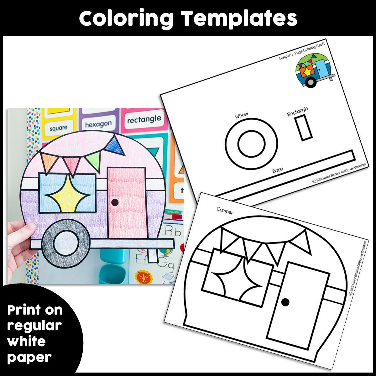 Camper Craft for Kids | Camping Craft for Kids | Camper Template ...