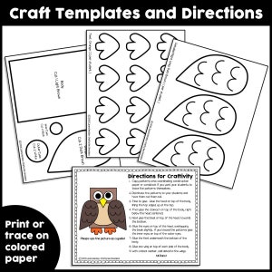 Owl Craft Pattern | Owl Craft for Kids | Owl Template | Fall Craft ...