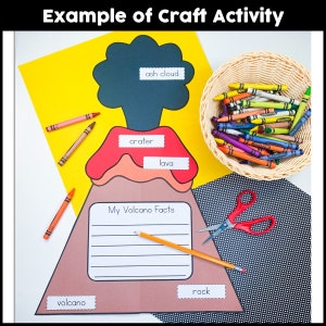 Volcano Craft for Kids | Volcano Template | Volcano Pattern | Natural ...