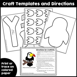 Toucan Craft | Rainforest | Jungle | Zoo Animals Craft Activities ...