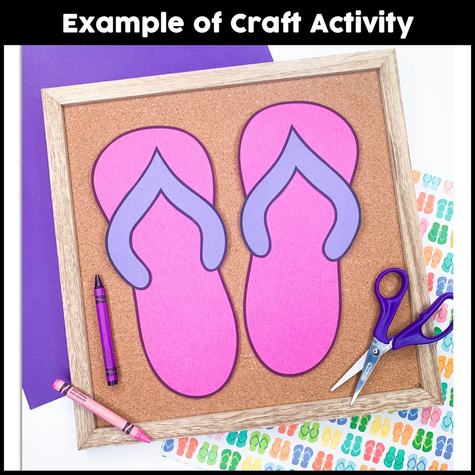 Flip Flops Craft | Flip Flop Pattern | Flip Flop Template | Summer ...
