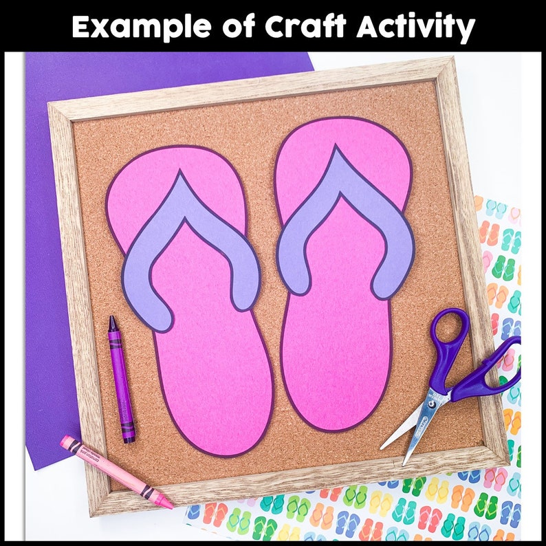 Flip Flops Craft | Flip Flop Pattern | Flip Flop Template | Summer ...