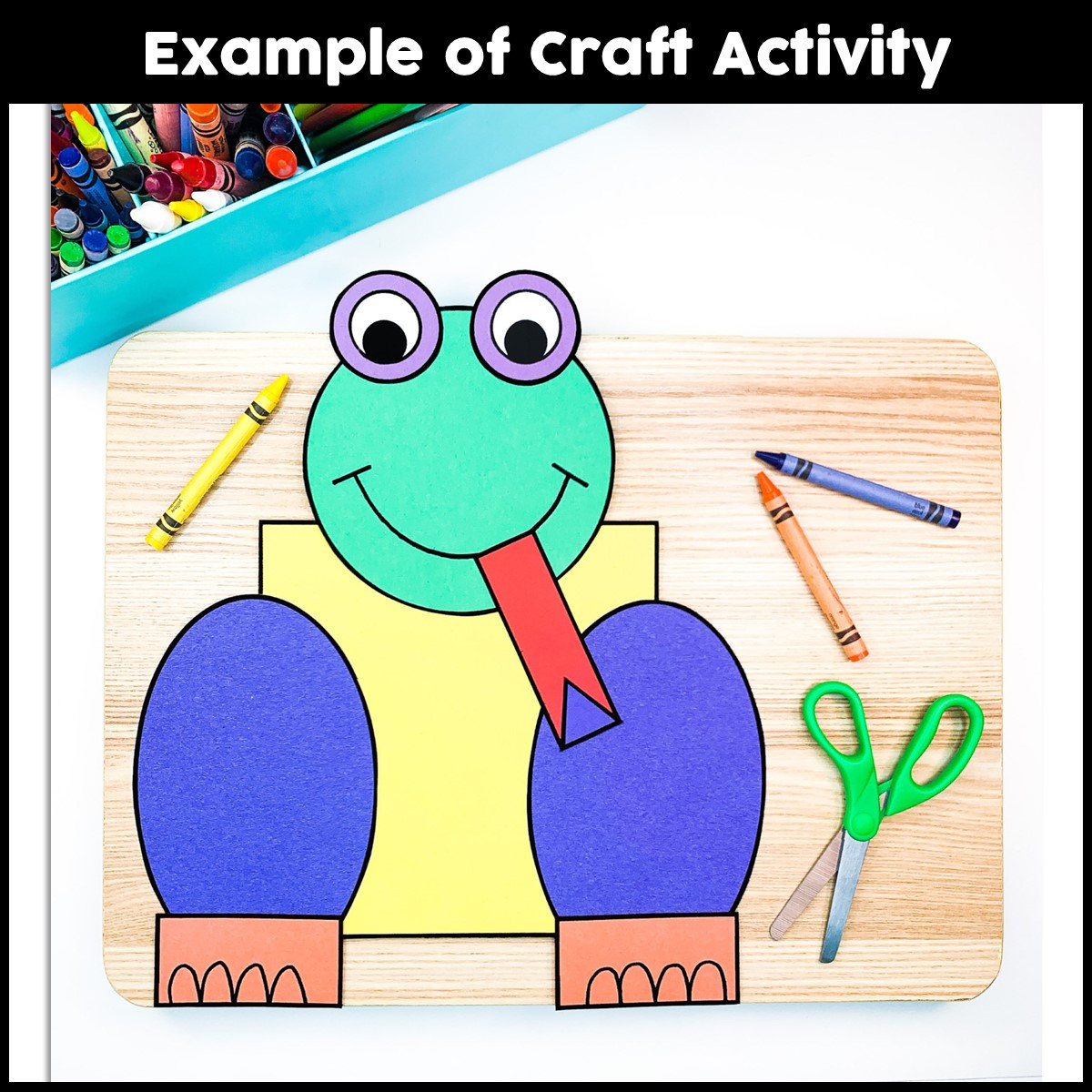 Shape Animal Craft Patterns | Frog Craft | Shape Activities | 2D Shapes ...