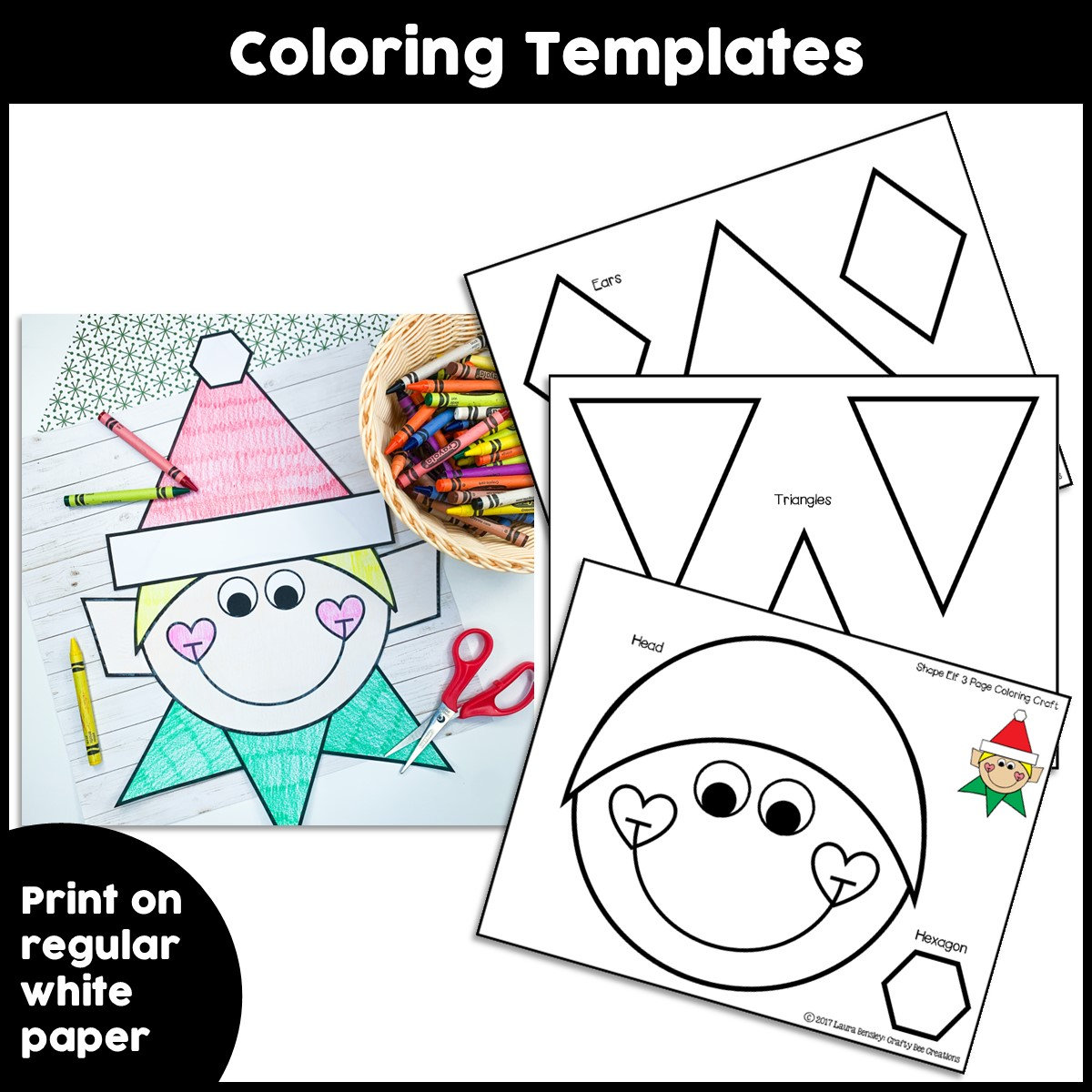 Elf Craft | Shape Elf Craft | How to Catch an Elf Craft | Christmas ...