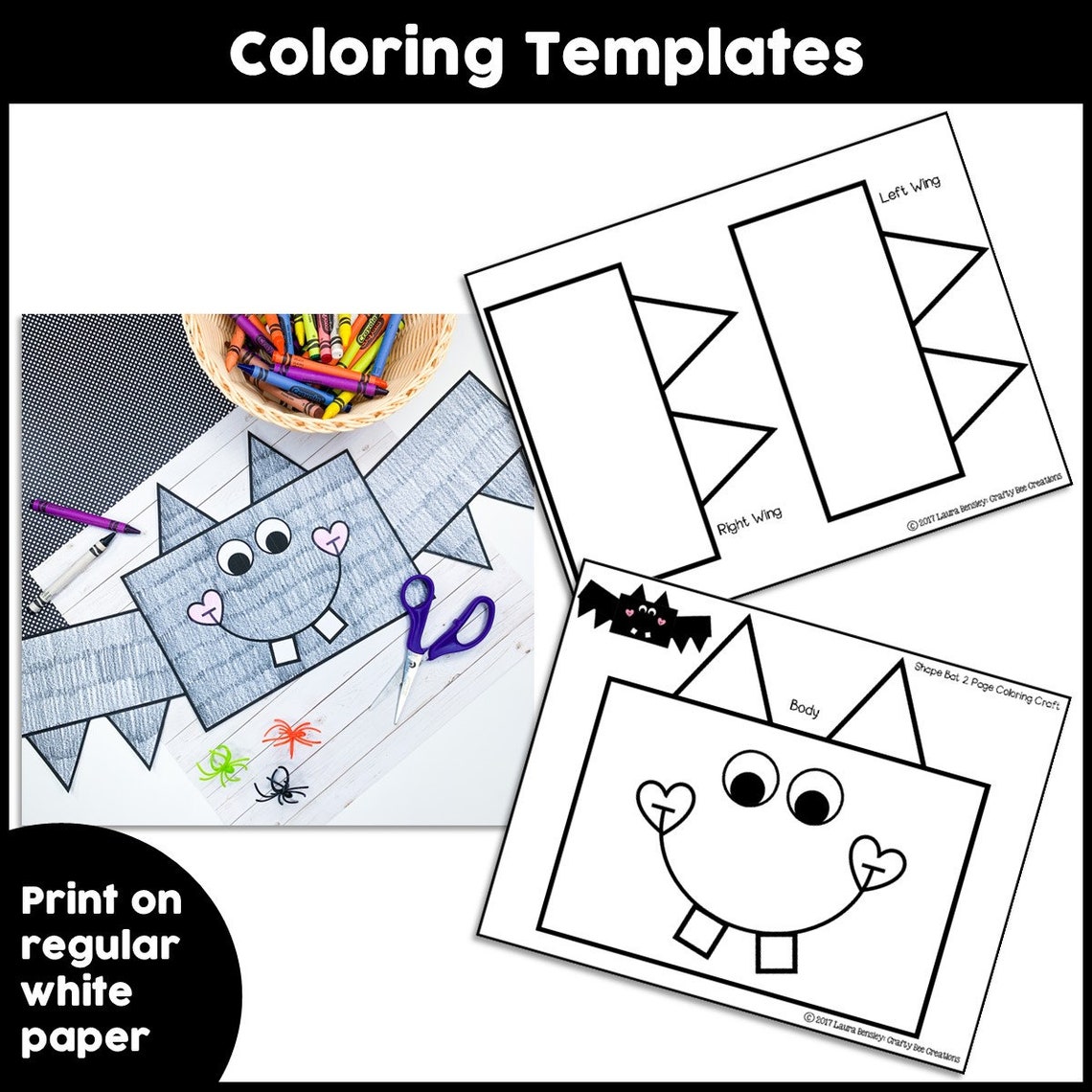 Bat Shape Craft | Halloween Activities | Halloween Bulletin Board | Bat ...