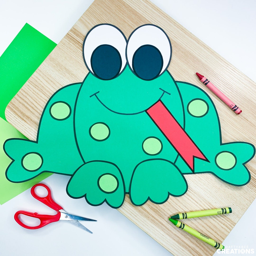 Frog Craft Patterns Frog Life Cycle Spring Activities - Etsy