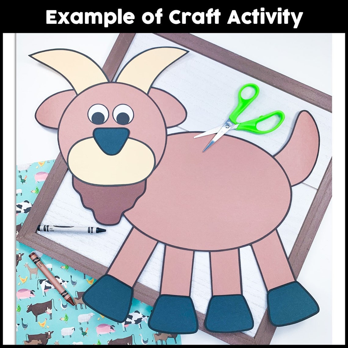 Goat Craft for Kids | Goat Craft Template | Farm Craft Patterns | Farm ...