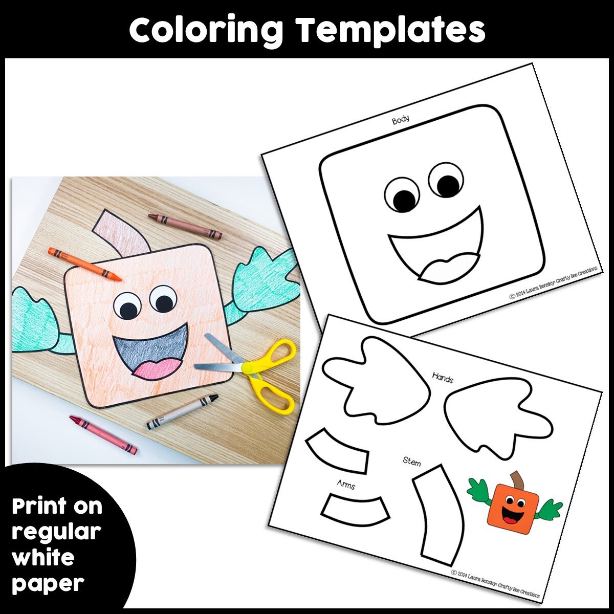 Square Pumpkin Craft | Fall Activities | Halloween Craft | Kids Craft ...