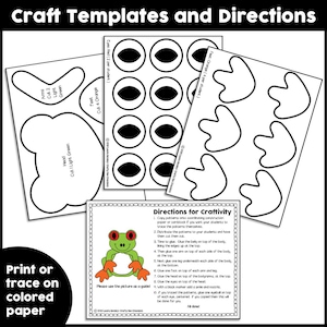 Tree Frog Craft | Rainforest | Jungle | Zoo Animals Craft Activities ...