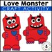 Love Monster Craft | Valentines Day Activity | Book Craft | October ...