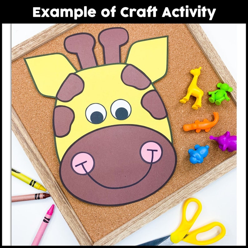Giraffe Craft Patterns | Zoo Animal Craft | Zoo Animal Activities ...