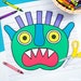 Go Away Big Green Monster Craft | Halloween Bulletin Board ...