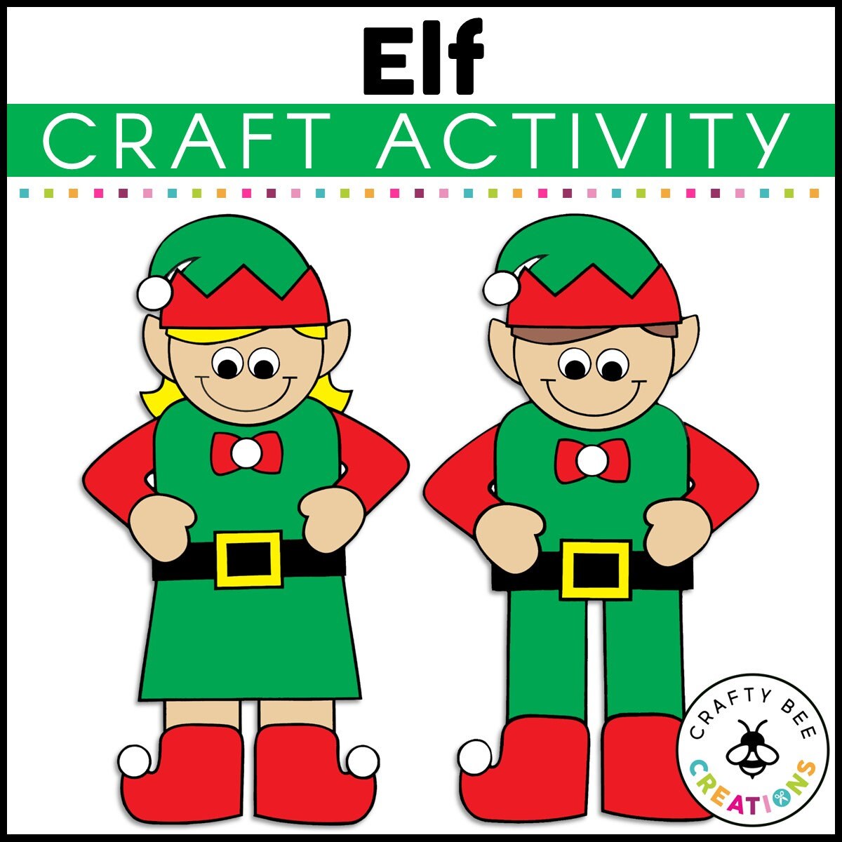 Elf Craft Christmas Activities Christmas Crafts Winter Holiday Craft ...