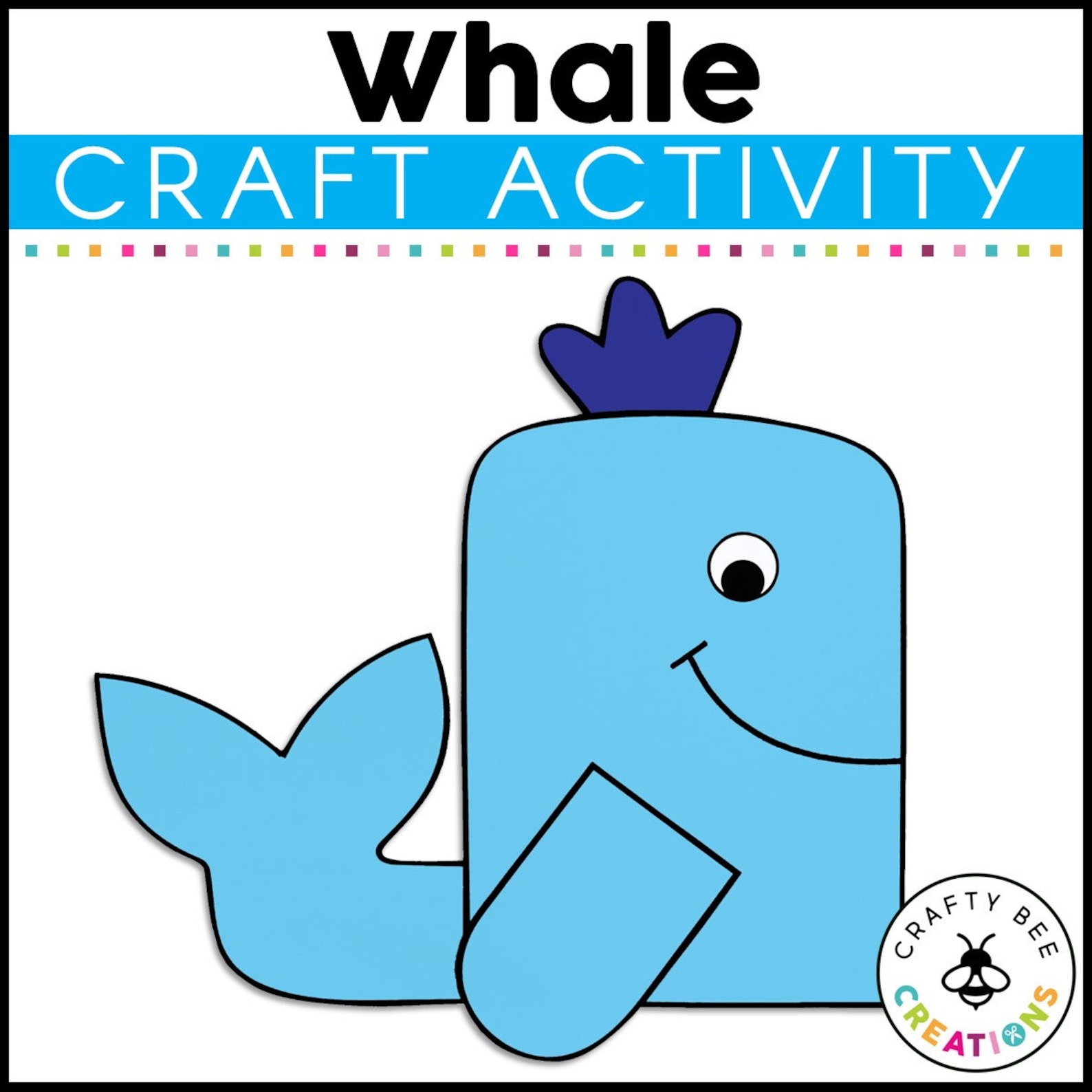 Whale Craft Patterns | Ocean Animals Activity | Sea Life | Ocean ...