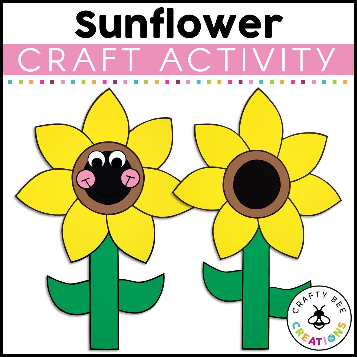 Sunflower Craft | Flower Crafts | Fall Activities | Fall Bulletin Board ...