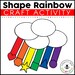 Rainbow 2d Shape Craft Template | St Pattys Day Pattern | Craftivity ...