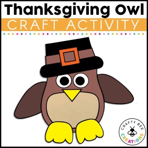 Thanksgiving Owl Craft | Thanksgiving Activities | Fall Bulletin Board ...