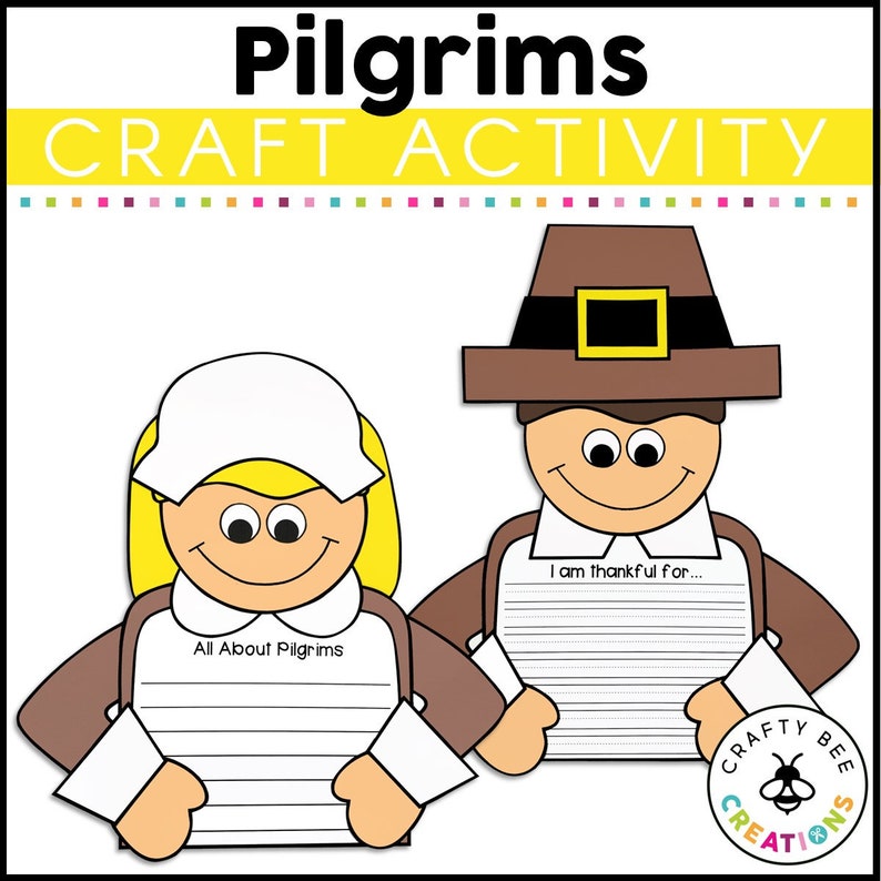 Pilgrim Craft | Thanksgiving Writing Craft | If I Were a Pilgrim ...